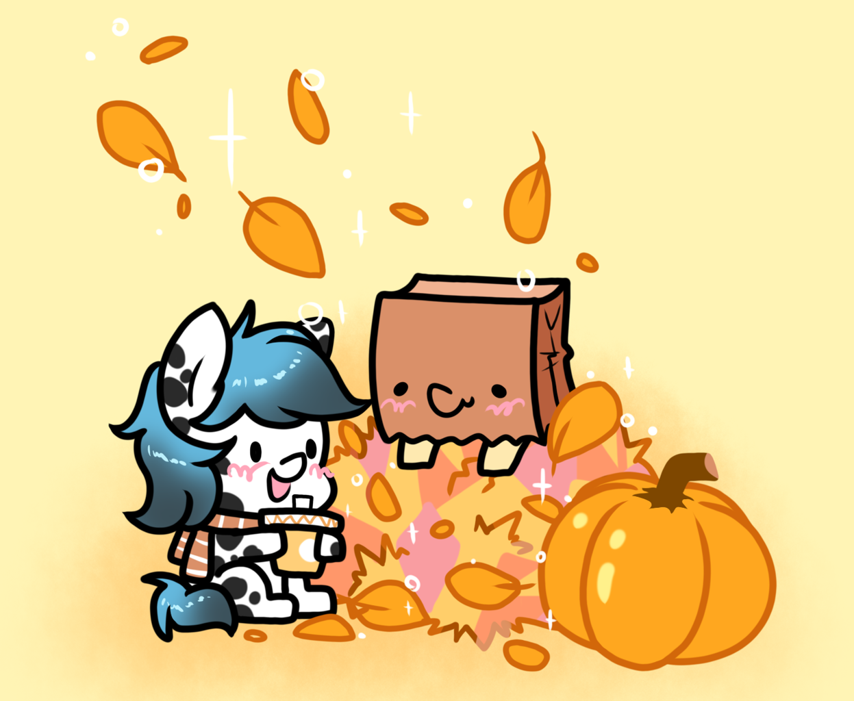 #3208838 - safe, artist:paperbagpony, oc, oc only, oc:dot, oc:paper bag ...