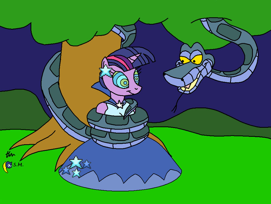 #3208908 - safe, artist:lol20, twilight sparkle, python, snake, unicorn, anthro, g4, clothes ...