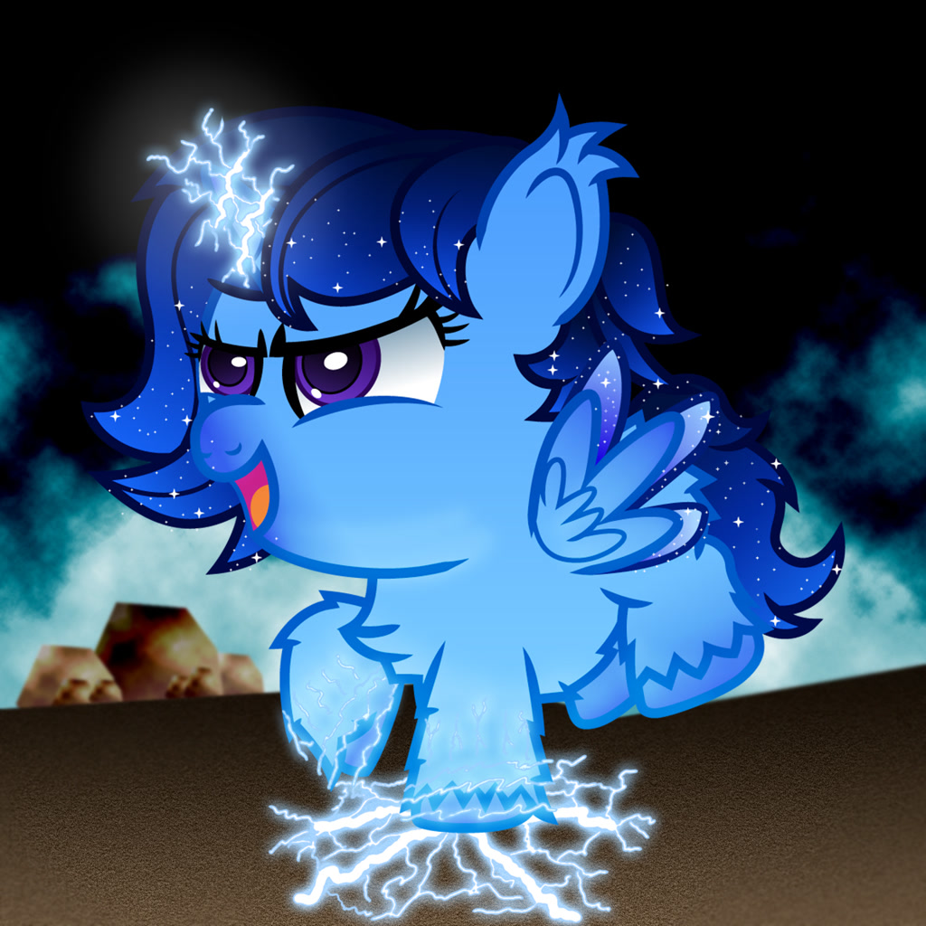 #3209487 - safe, artist:spellboundcanvas, oc, oc:blue thunder, alicorn, pony, alicorn oc ...