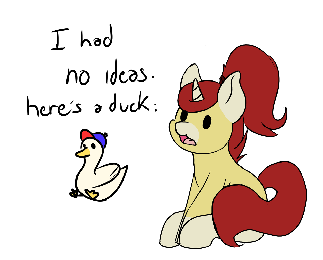 #3193798 - safe, artist:noxi1_48, oc, oc:treble pen, bird, duck, pony ...