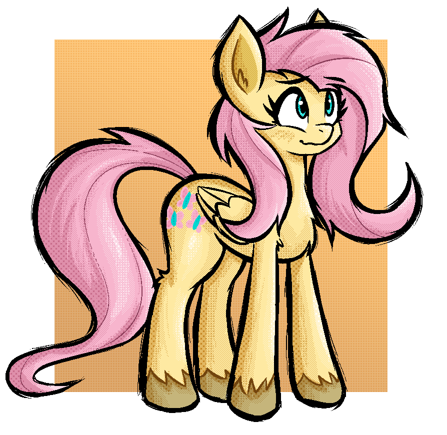 #3210097 - safe, artist:daze, fluttershy, pegasus, pony, g4, blushing ...