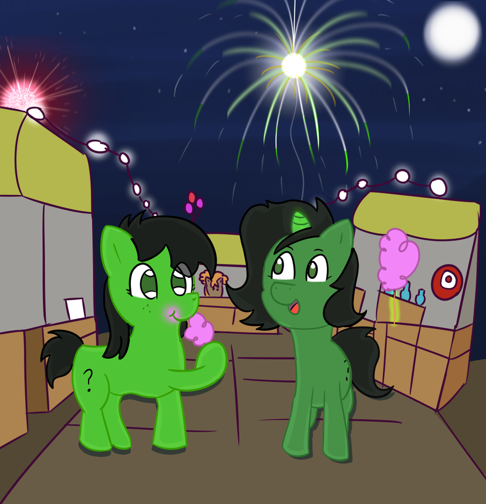 #3194679 - safe, artist:wanda, oc, oc only, oc:filly anon, earth pony, pony, carnival, cotton ...