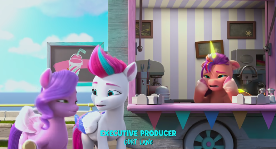 #3194878 - safe, screencap, pipp petals, sunny starscout, zipp storm, alicorn, pegasus, pony ...