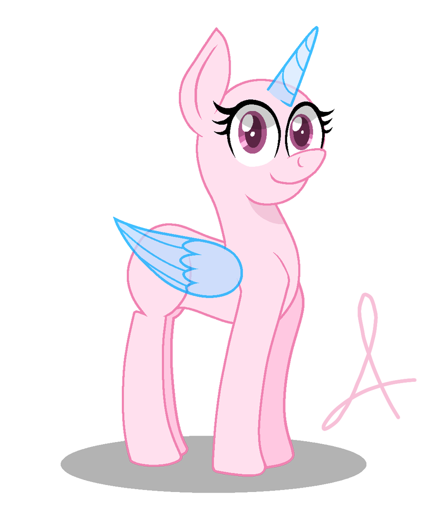 #3196147 - safe, artist:muhammad yunus, oc, alicorn, pony, bald, base, female, ibispaint x ...