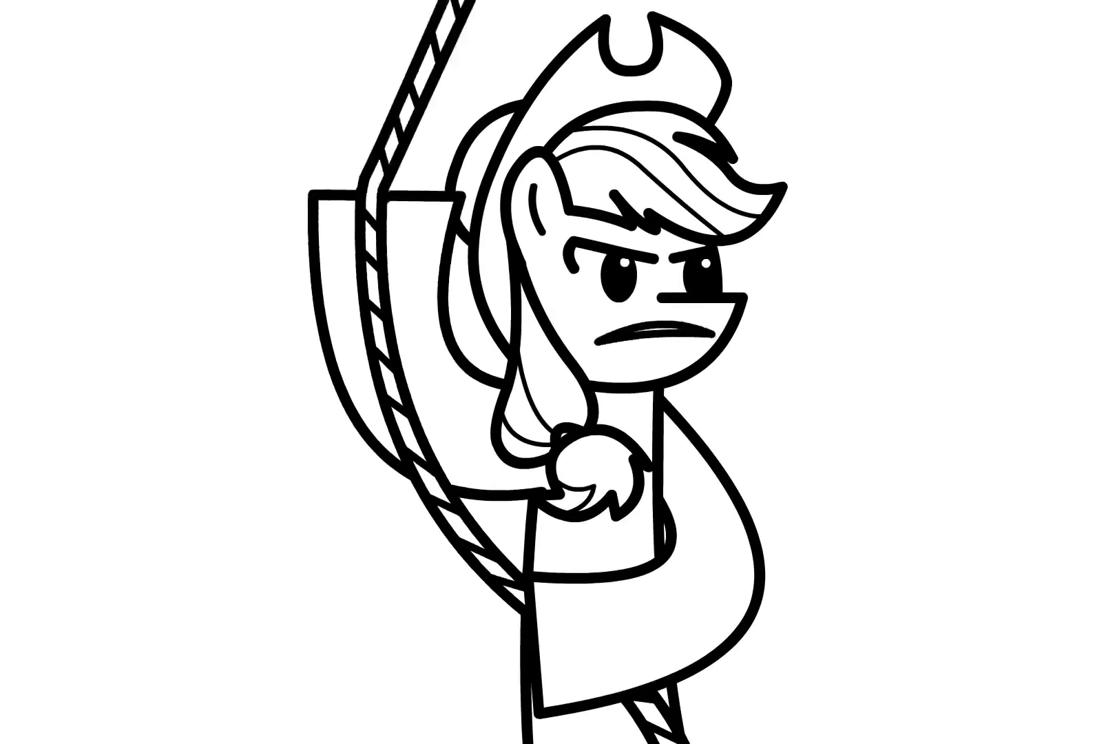 #3196659 - safe, artist:divinearms, applejack, cow, earth pony, pig ...