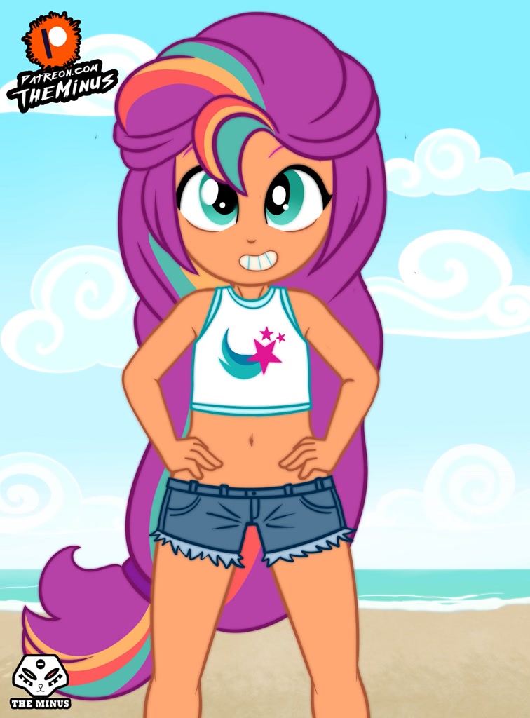 3197284 Safe Artist Theminus Sunny Starscout Human Equestria