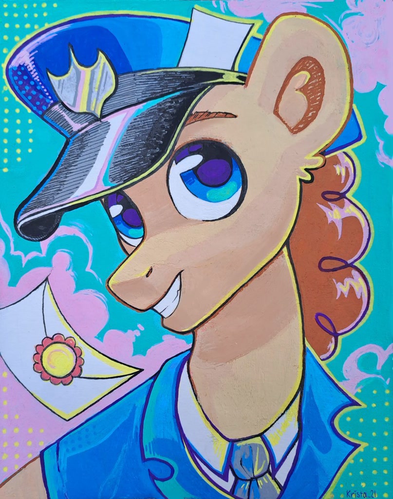 #3272670 - safe, artist:krista-21, parcel post, post haste, earth pony ...