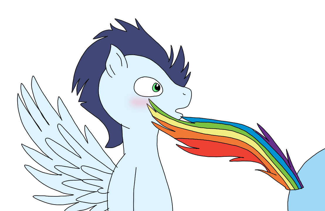 #3273077 - safe, artist:dasher666, artist:tinuleaf, edit, rainbow dash, soarin', pegasus, pony ...