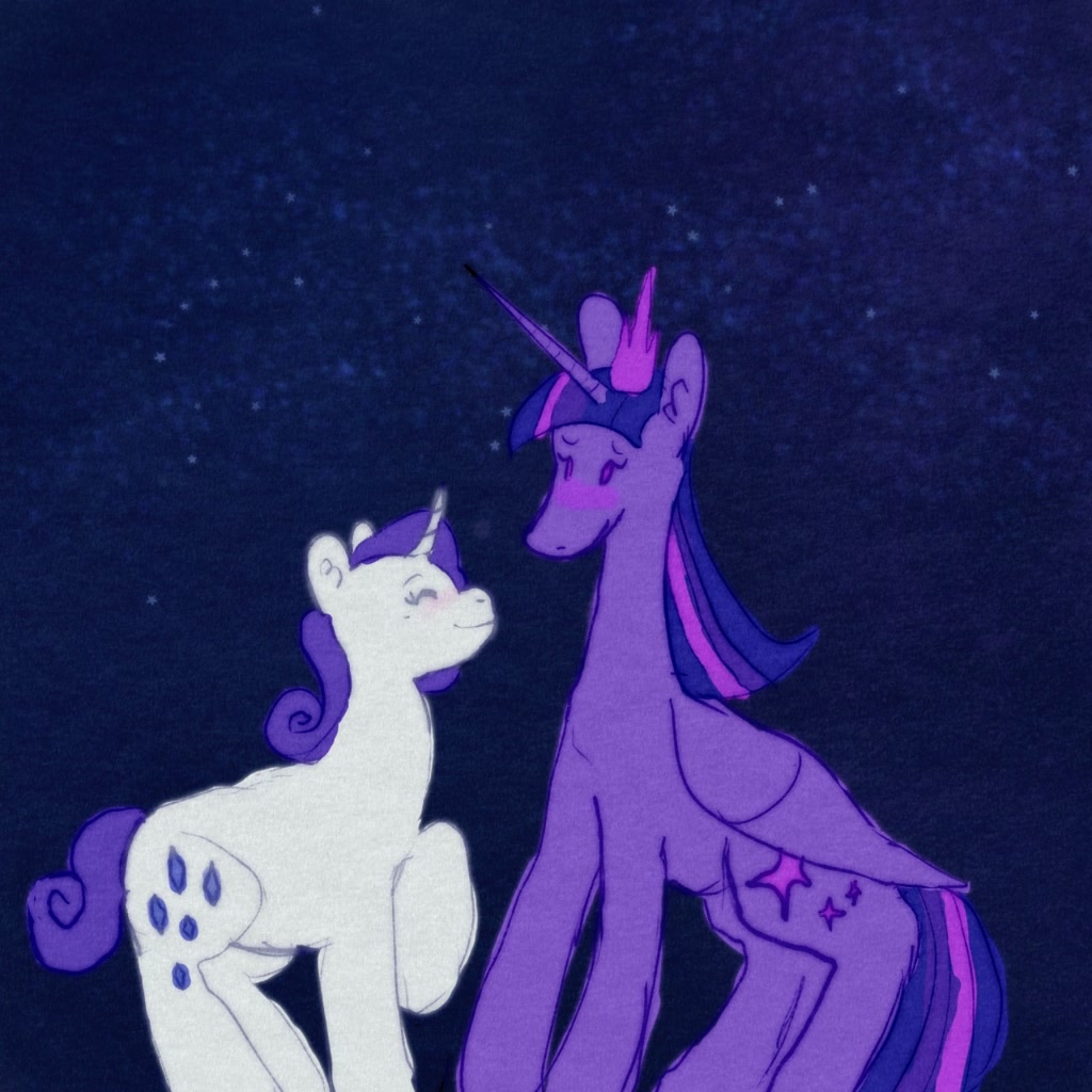 #3273095 - safe, artist:ponyvillez, rarity, twilight sparkle, alicorn ...