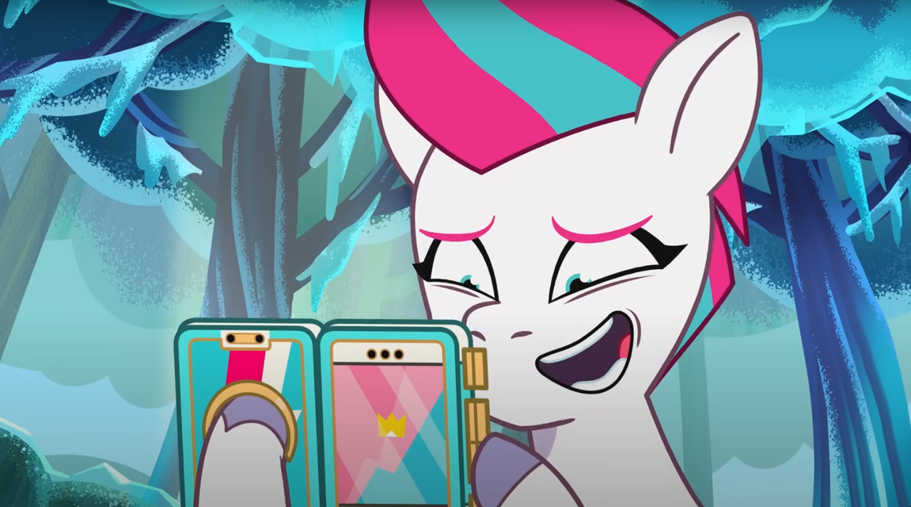 #3278745 - safe, screencap, zipp storm, pegasus, pony, g5, icy prints ...