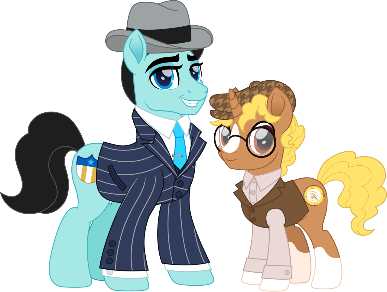 #3278880 - safe, artist:cloudy glow, earth pony, pony, unicorn, g4 ...