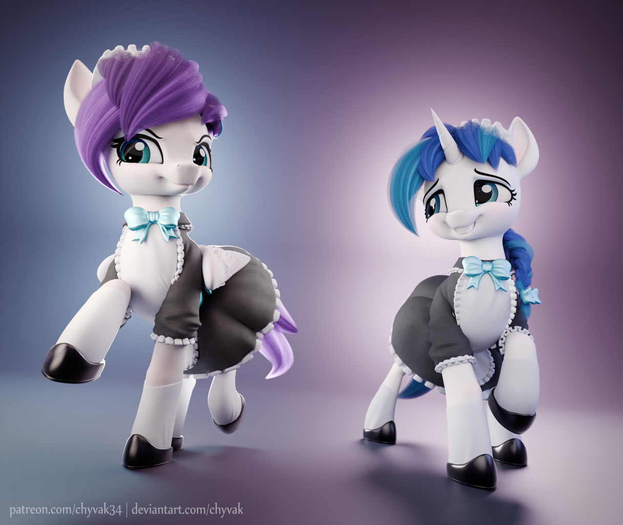 #3279390 - safe, artist:chyvak, oc, oc only, pony, 3d, blender, clothes ...