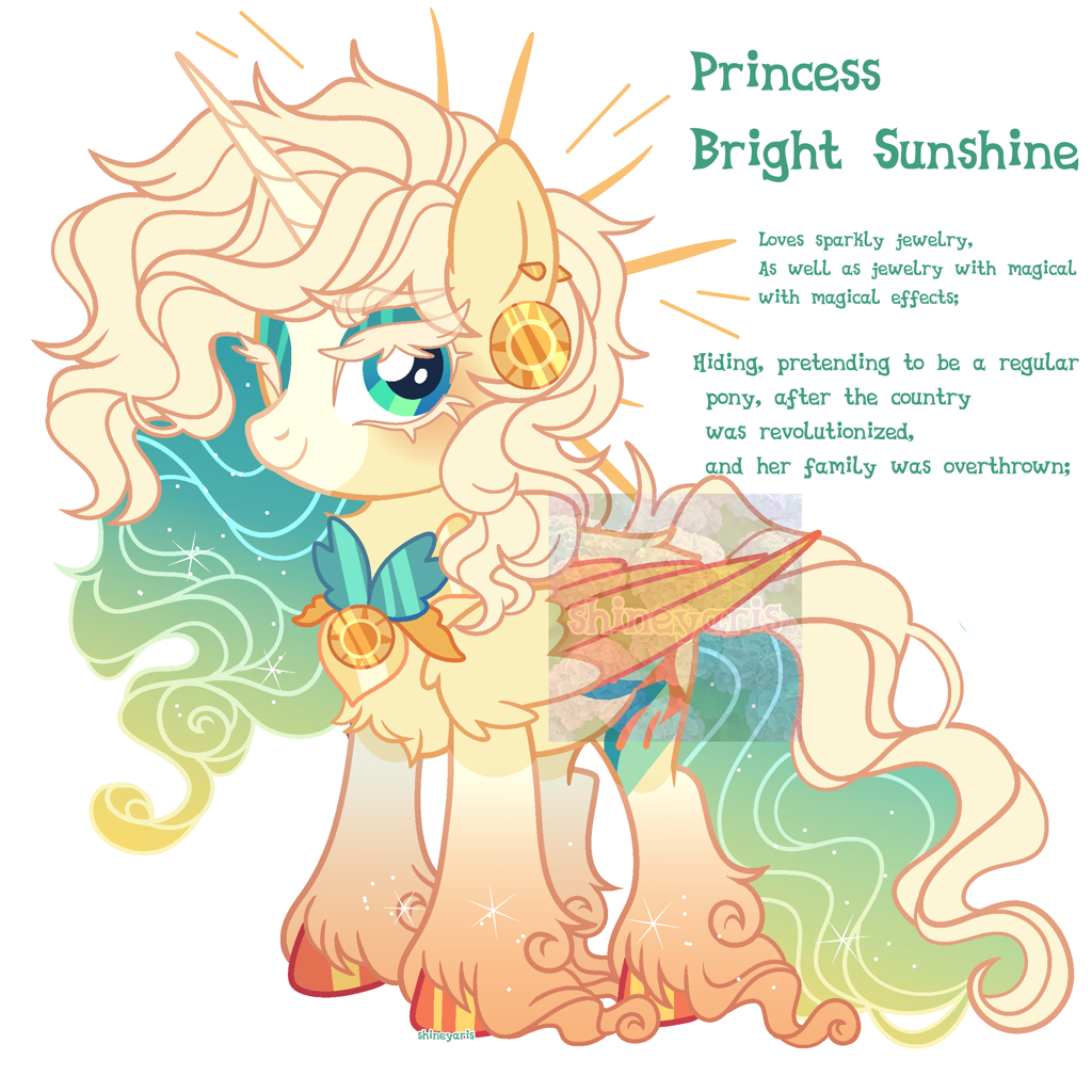 #3279408 - safe, artist:shineyaris, oc, oc only, oc:princess bright ...