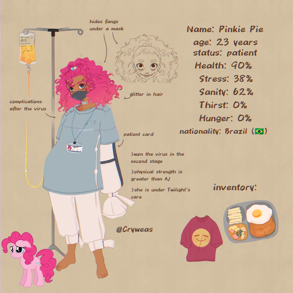 #3280207 - safe, artist:cryweas, pinkie pie, earth pony, human, pony ...