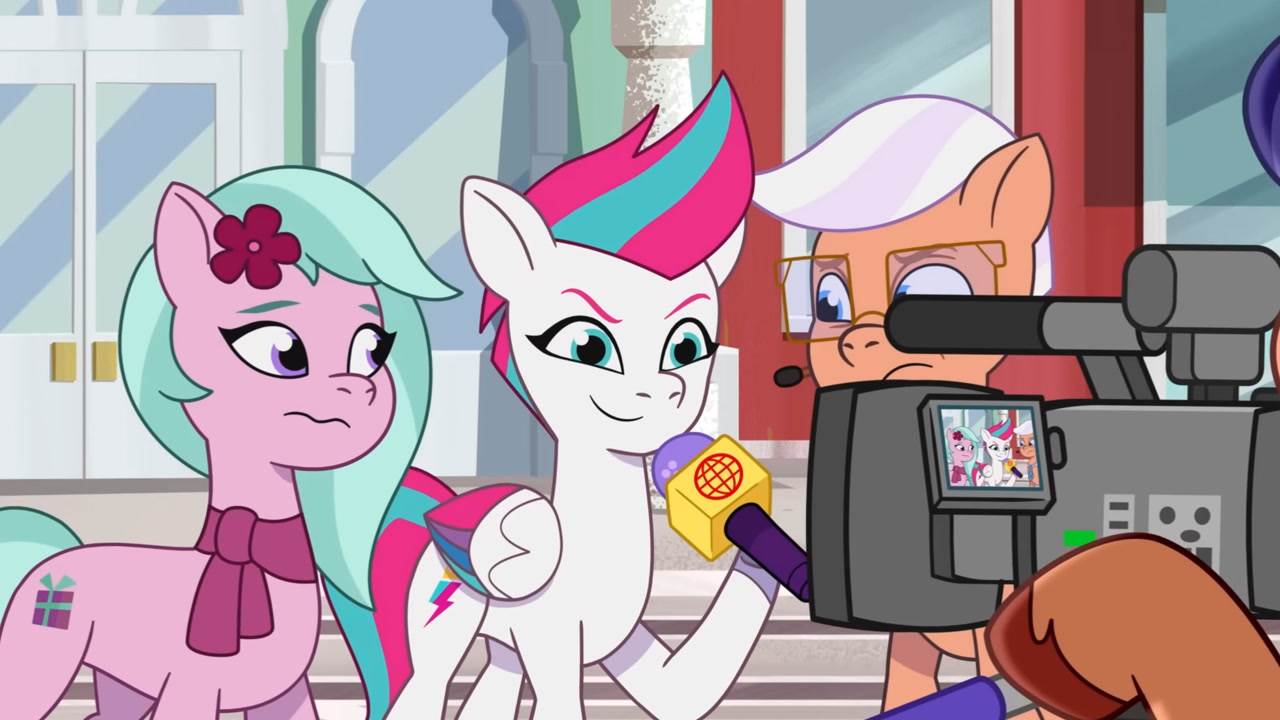 #3281151 - safe, screencap, berries (g5), dahlia, skye silver, zipp storm, earth pony, pegasus ...