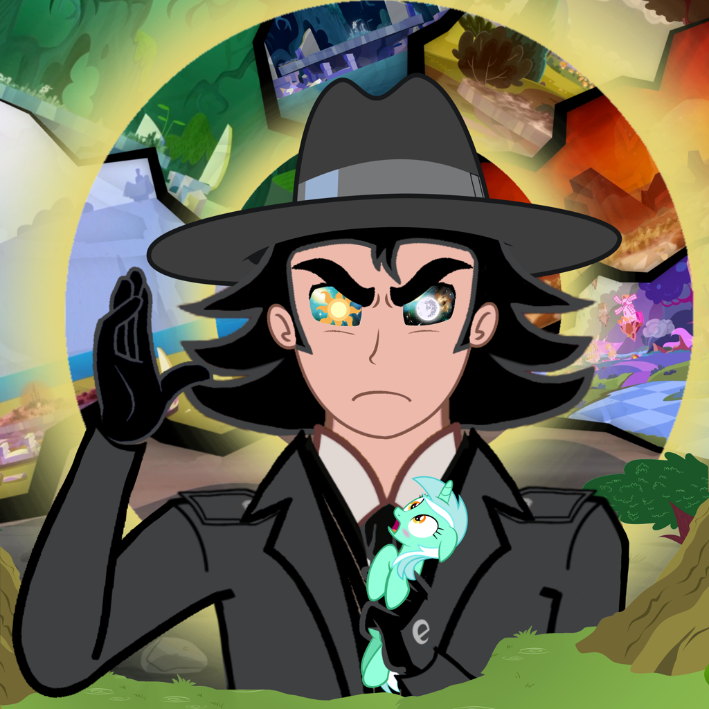 #3281354 - safe, artist:victusu, lyra heartstrings, oc, human, pony ...