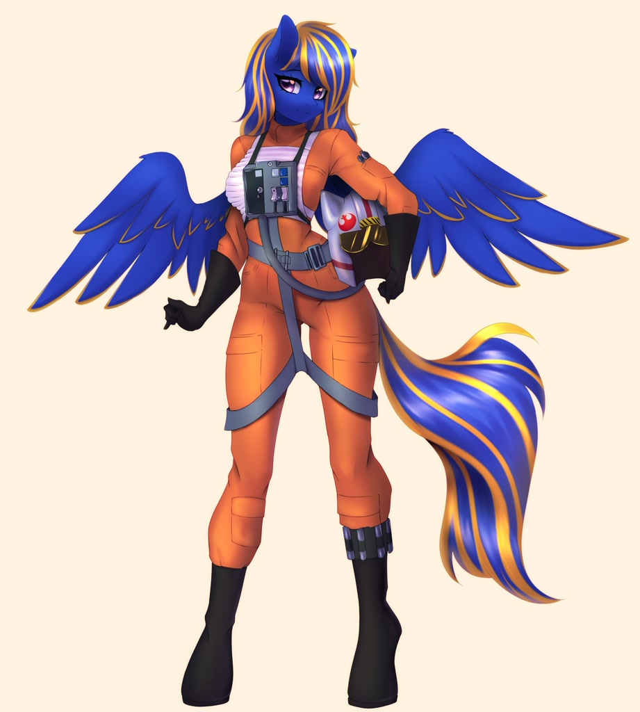 #3281859 - safe, artist:yutakira92, oc, oc only, oc:plasma volt, pegasus, anthro, unguligrade ...