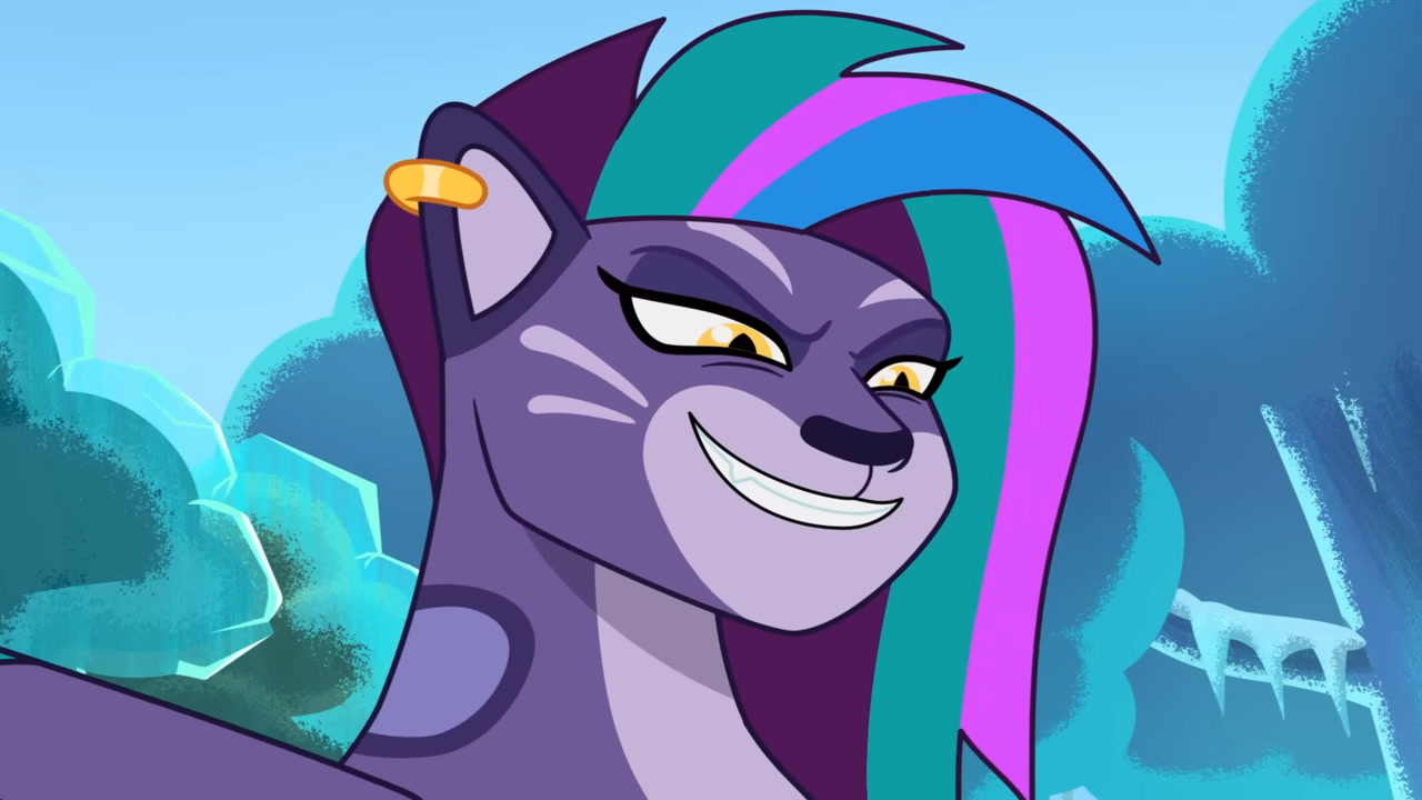 #3282370 - safe, screencap, allura, aq bars, big cat, leopard, snow ...