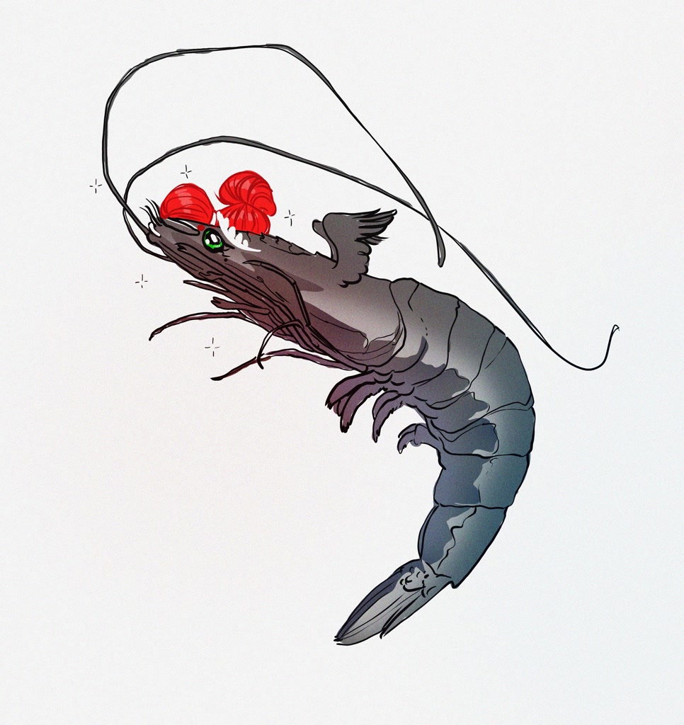 #3282757 - safe, artist:opalacorn, oc, oc only, oc:void, shrimp, female ...