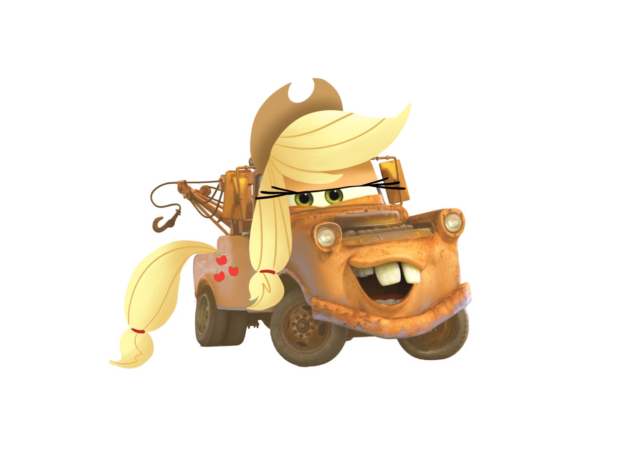 #3282933 - safe, artist:closethippie_, applejack, g4, cars (pixar ...