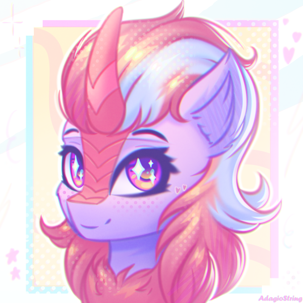 #3282959 - safe, artist:adagiostring, oc, oc only, kirin, abstract ...