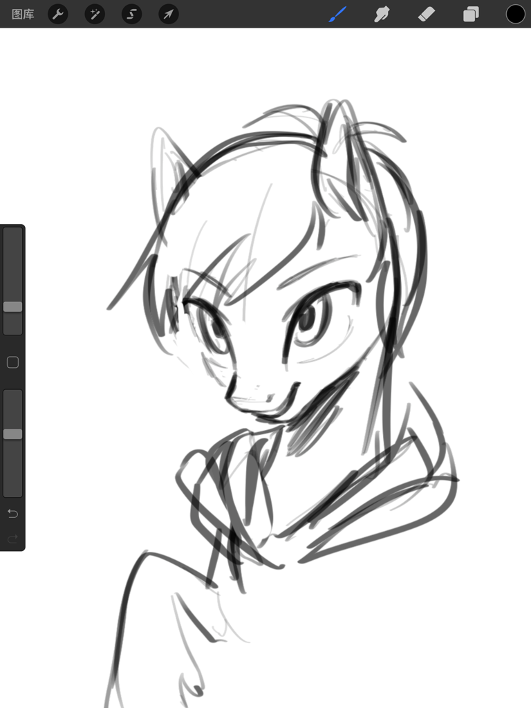 #3283316 - safe, artist:tttthunderbolt, pony, black and white ...