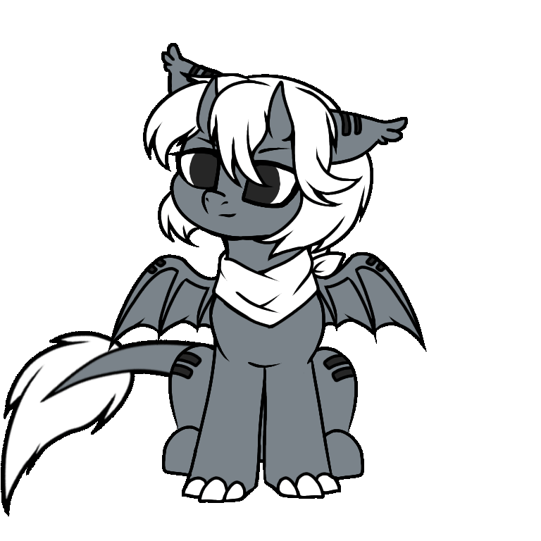 #3283343 - safe, oc, oc only, oc:棱, hybrid, pony, animated, bat wings ...