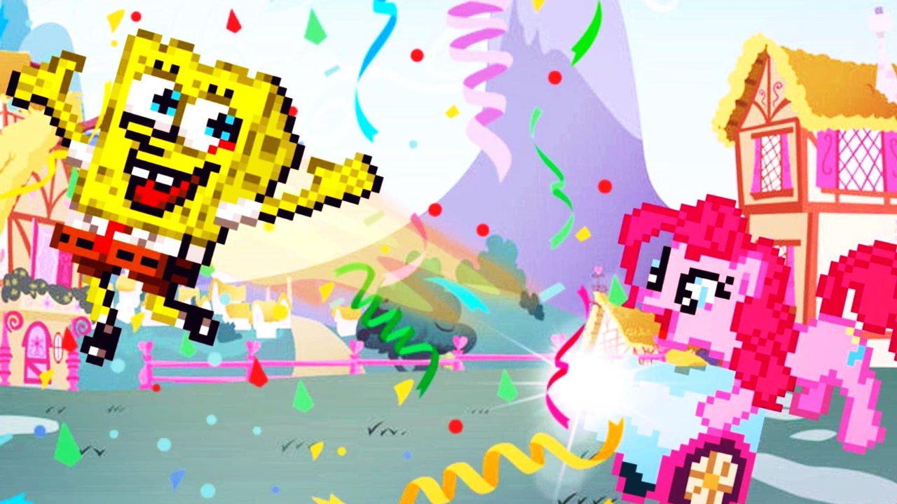 #3273311 - safe, artist:d2thag23, pinkie pie, earth pony, pony, g4, duo ...