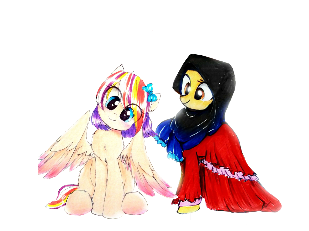 #3284814 - safe, artist:liaaqila, oc, oc only, oc:jiwa baik, oc:qilala ...