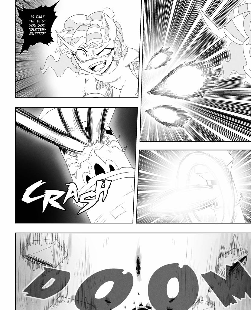 #3285031 - safe, artist:begoliah, cozy glow, oc, oc:scarlet judge cozy glow, anthro, unguligrade ...