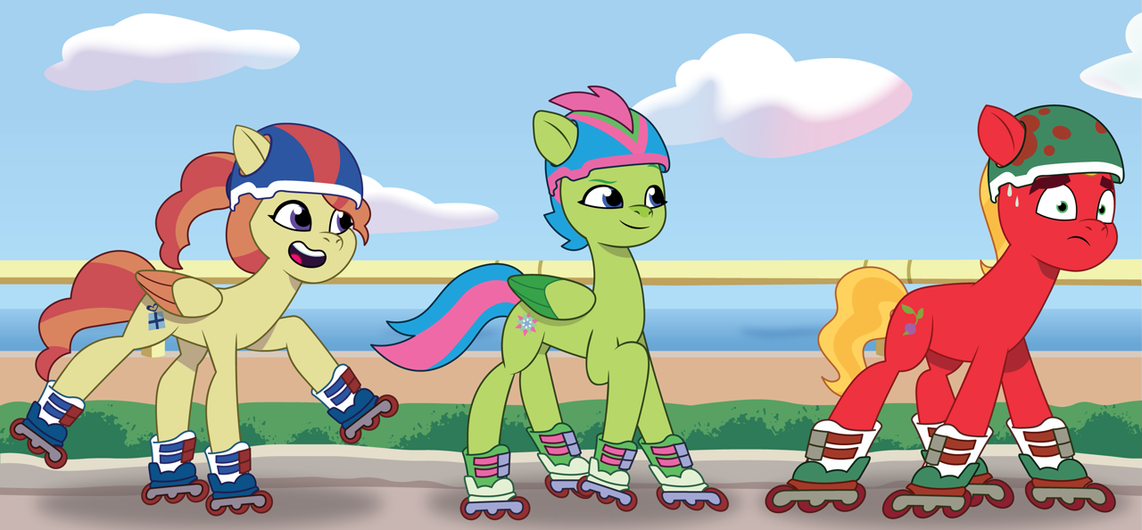 #3285860 - safe, artist:prixy05, autumn skies, luminous dazzle, sprout ...