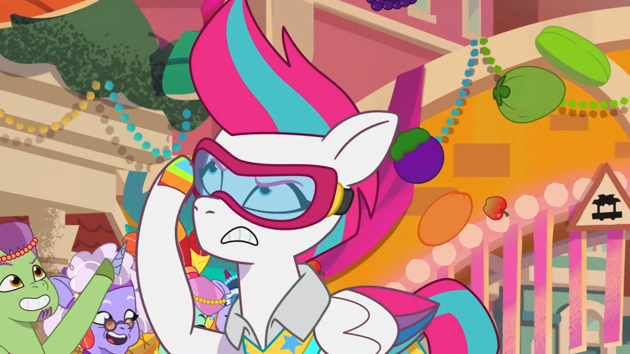 #3286209 - safe, screencap, elderberry blossom, minty skylark, zipp storm, earth pony, pegasus ...