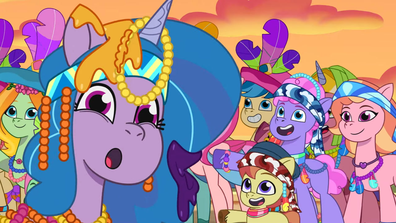 #3286414 - safe, screencap, izzy moonbow, sugarpuff lilac, earth pony ...