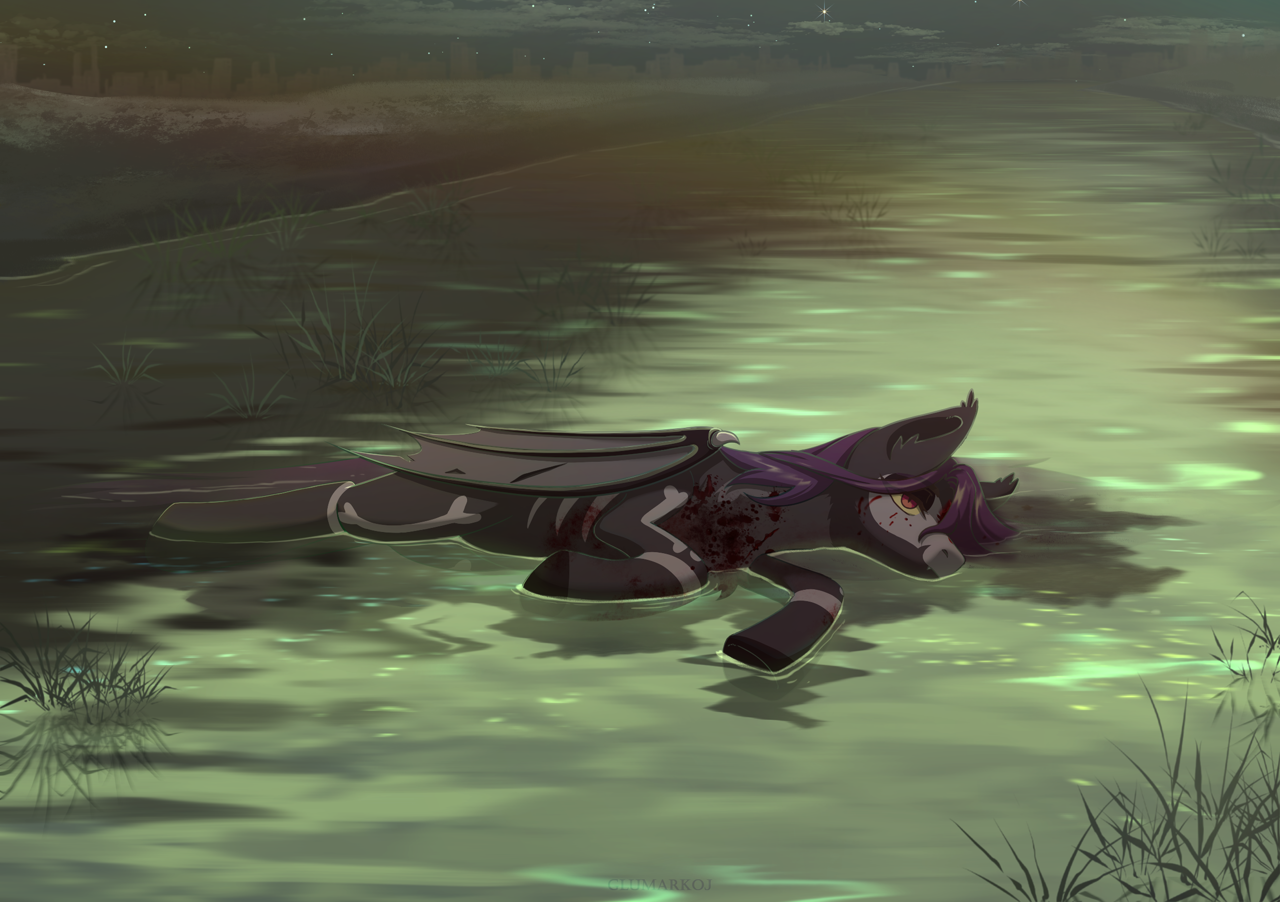 #3286802 - semi-grimdark, artist:glumarkoj, oc, oc only, oc:banshee ...