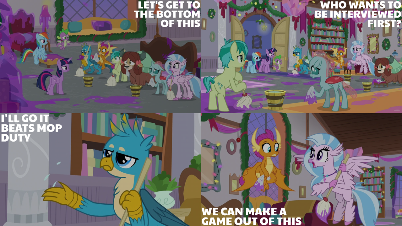 #3287035 - safe, edit, edited screencap, editor:quoterific, screencap, gallus, ocellus, rainbow ...