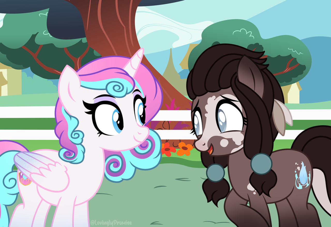 #3287187 - safe, artist:lovinglypromise, oc, oc only, oc:lovely promise, oc:mirage whisper ...