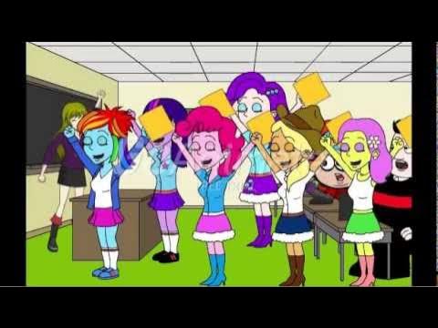 #3287636 - safe, artist:mlpgoanimate, applejack, fluttershy, pinkie pie ...