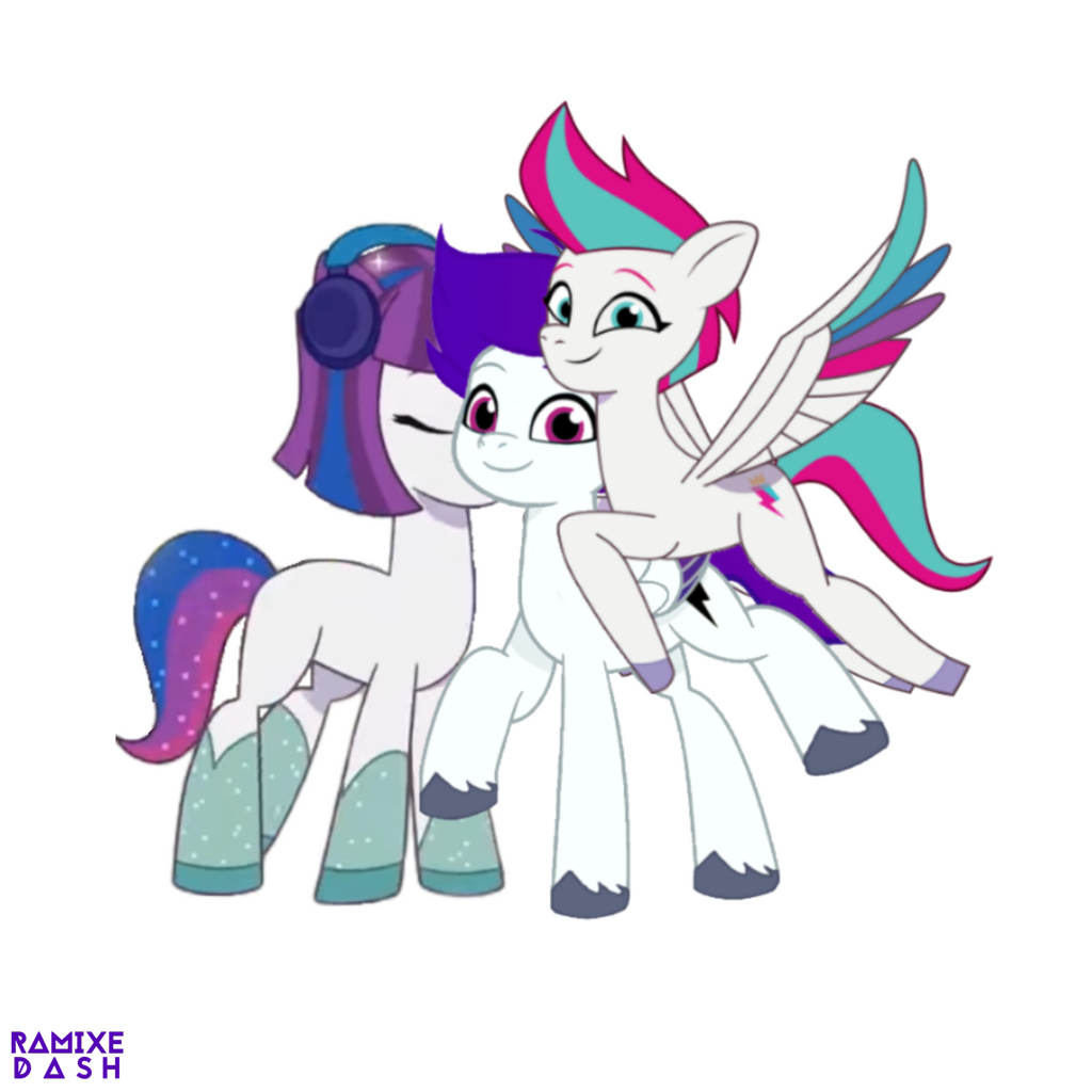 #3288068 - safe, artist:ramixe dash, little rock, zipp storm, oc, oc ...
