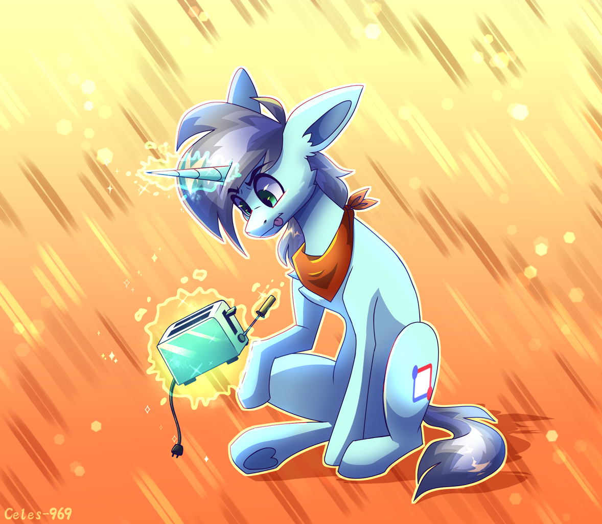 #3289120 - safe, artist:celes-969, oc, oc only, pony, unicorn, horn ...