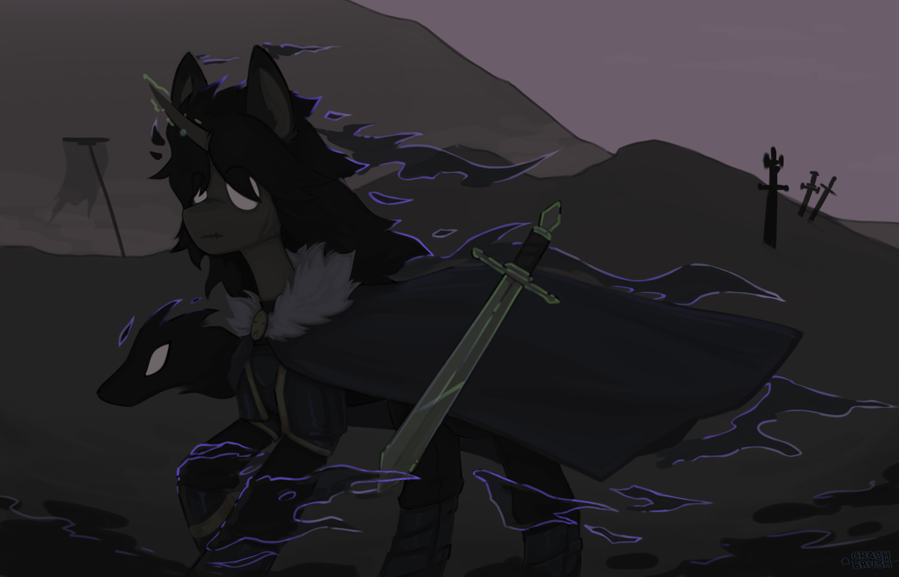 #3289730 - safe, artist:crashbrush, oc, oc only, pony, undead, unicorn ...