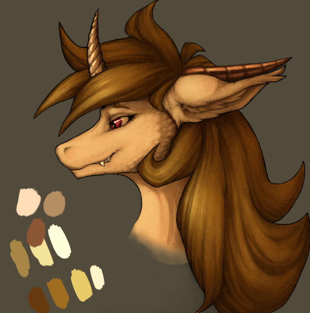 #3273866 - safe, artist:roz, oc, oc only, oc:katya ironstead, dracony, dragon, hybrid, bust ...