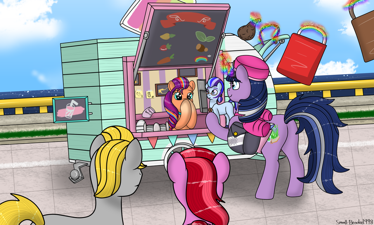 #3276153 - safe, artist:small-brooke1998, argyle starshine, sunny starscout, oc, oc:paddy ...