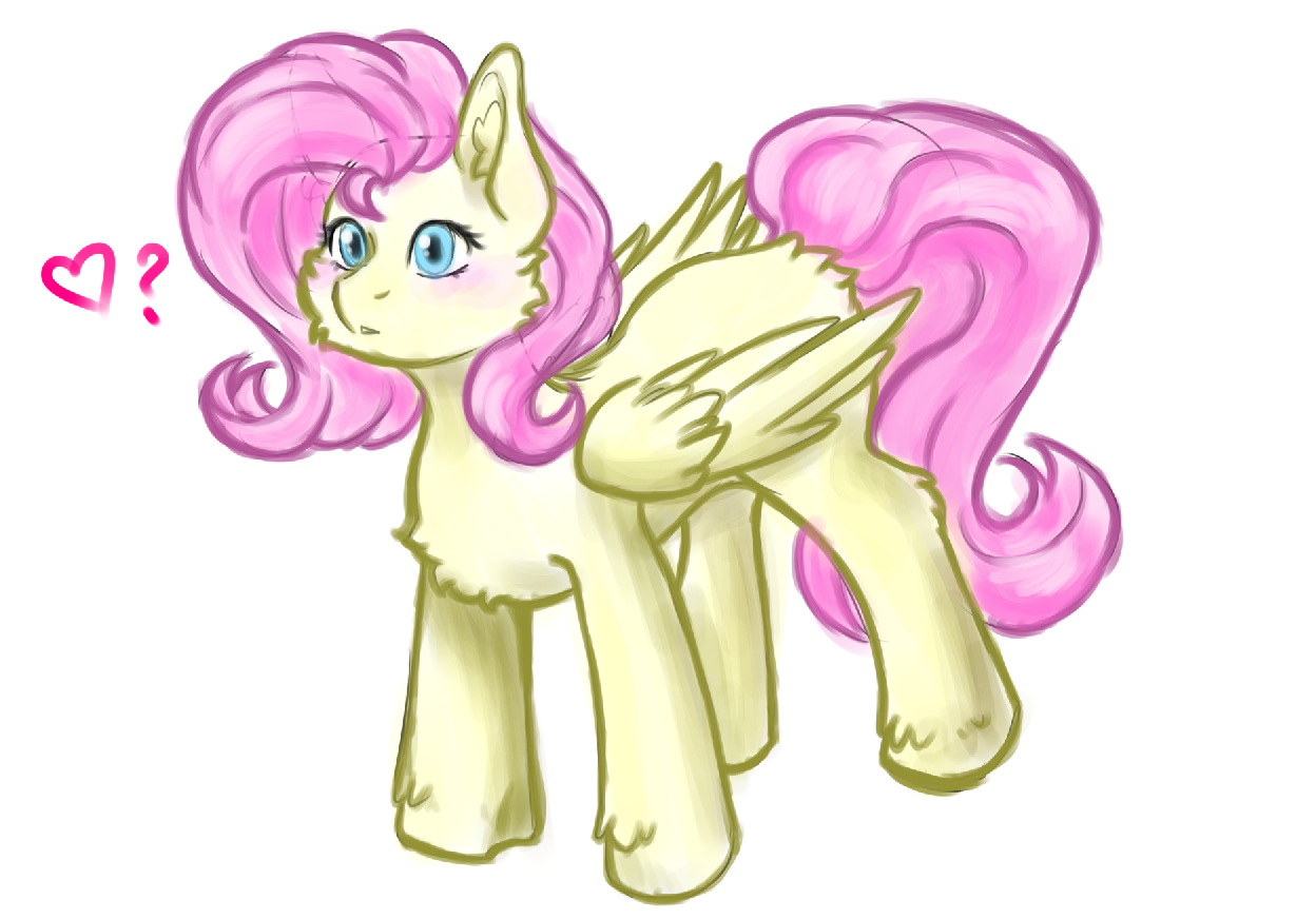 #3277490 - safe, artist:delfinaluther, fluttershy, pegasus, pony, chest ...