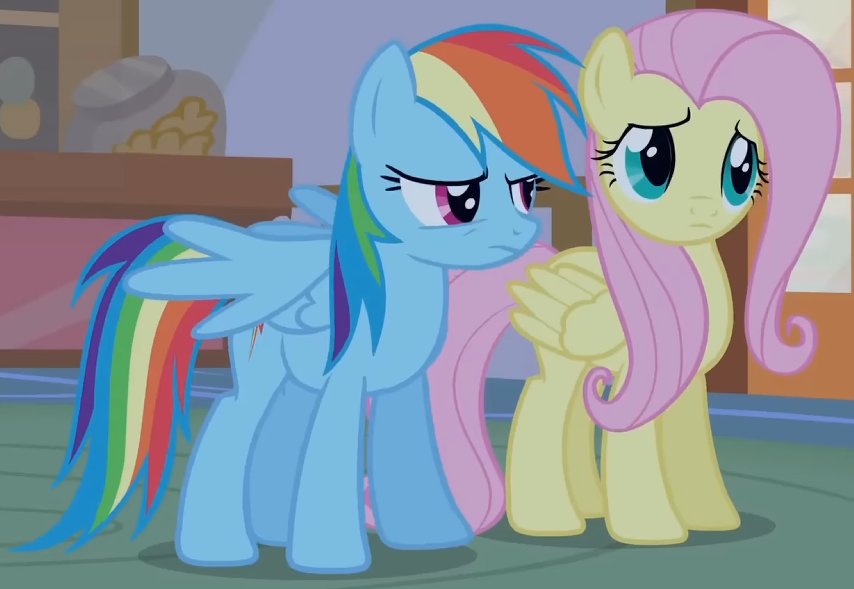 #3461026 - safe, screencap, fluttershy, rainbow dash, pegasus, pony ...
