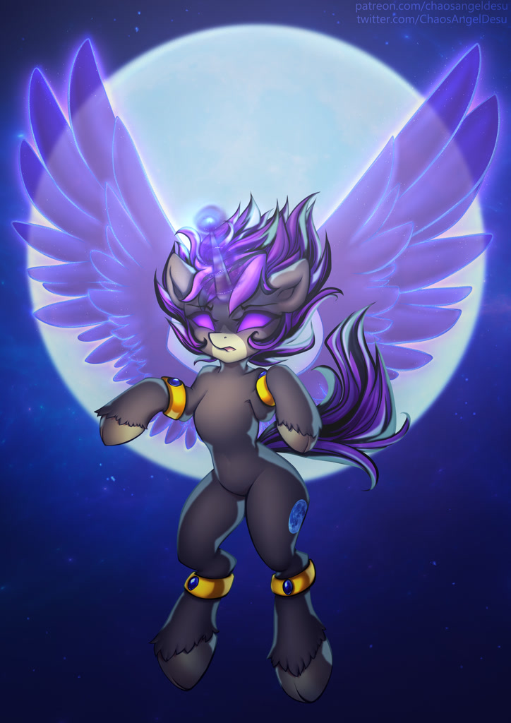 #3463405 - safe, artist:chaosangeldesu, oc, oc only, pony, unicorn, artificial wings, augmented ...