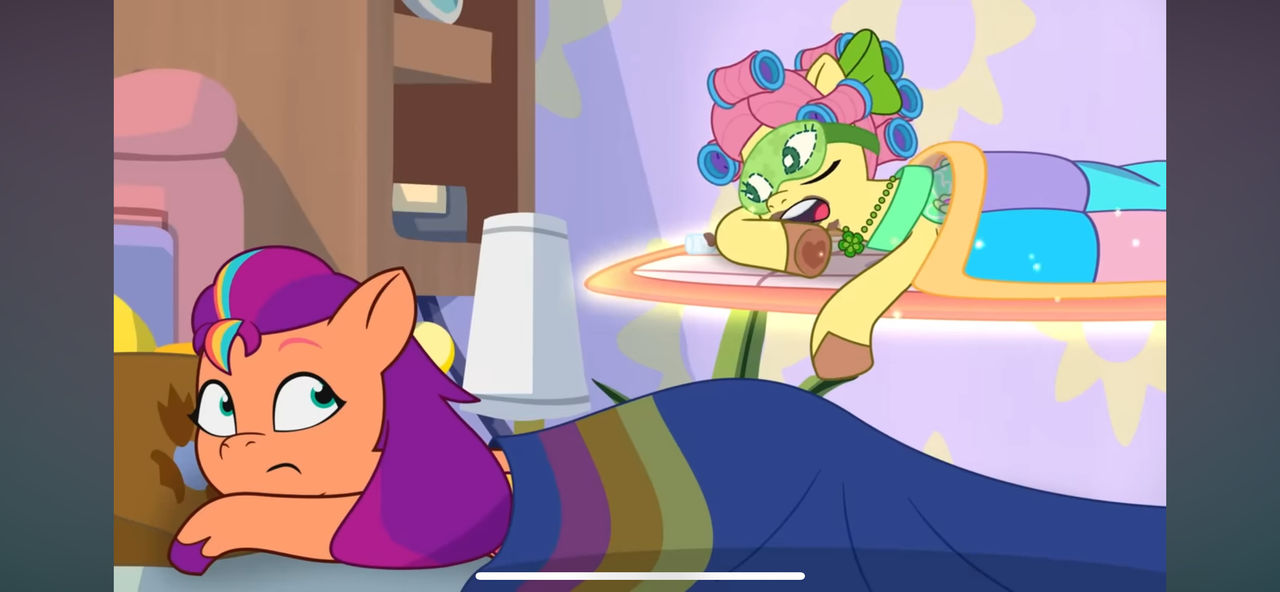 #3466250 - safe, screencap, posey bloom, sunny starscout, earth pony ...