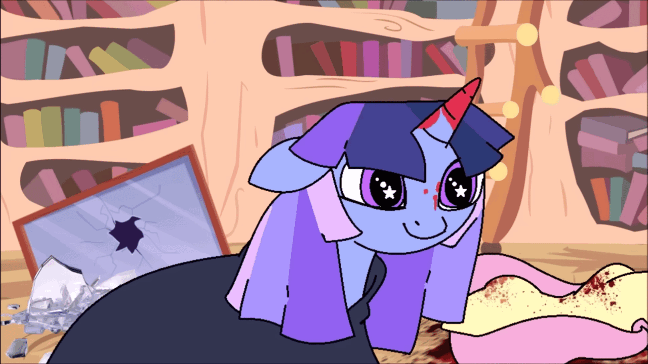 #3467784 - grimdark, artist:tamers12345, fluttershy, oc, oc:flawless sparklemoon, pegasus, pony ...