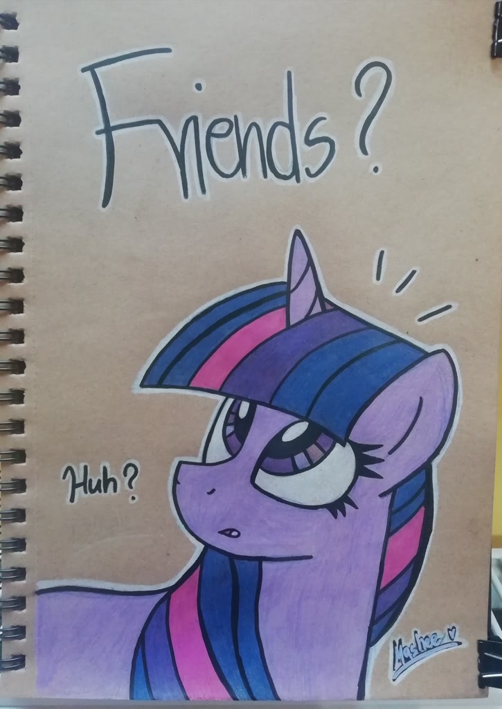 #3469159 - safe, artist:mashee, twilight sparkle, unicorn, g4, colored ...