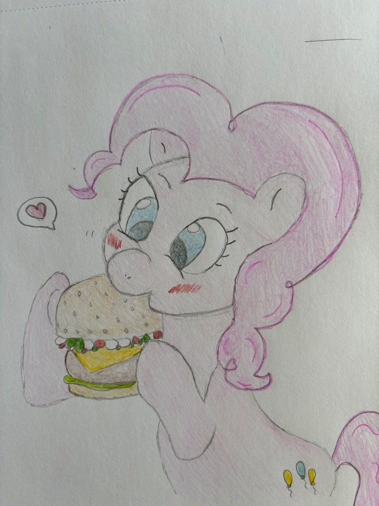 #3470338 - safe, artist:monkchoo24, pinkie pie, earth pony, pony, g4 ...