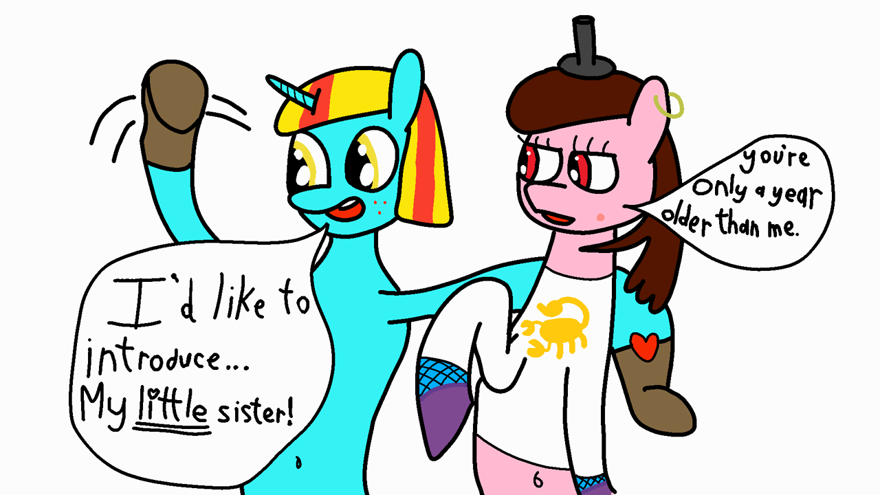 #3473515 - safe, artist:alltheclovers, oc, oc:five bits, oc:terri ...